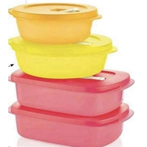 Tupperware | Kitchen | Tupperware Crystalwave 4 Piece Set | Poshmark